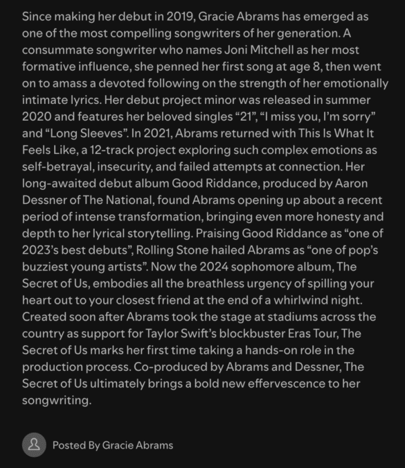 How to Write a Good Musician Bio + Example